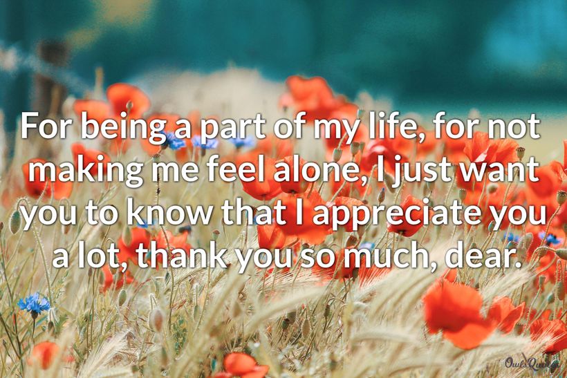 30 Thanks for Coming Into My Life