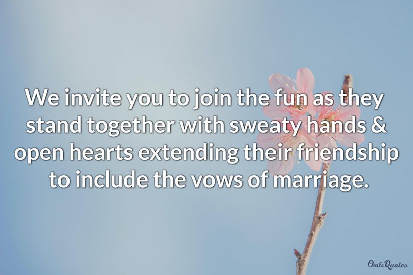 30 Short But Sweet Wedding Invitation Messages