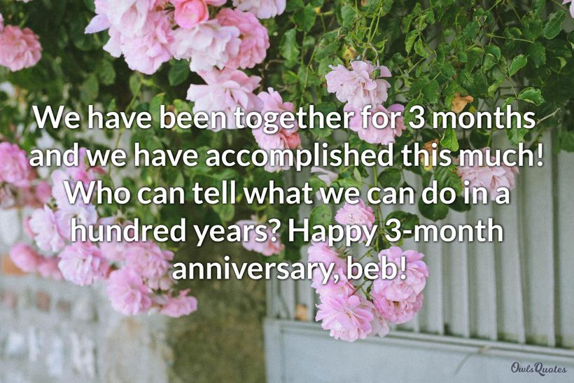 30 Three-month Anniversary Quotes to Share With Your Partner