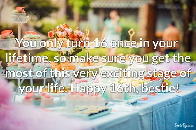 30 Sweet 16th Birthday Wishes and Quotes For Loved Ones