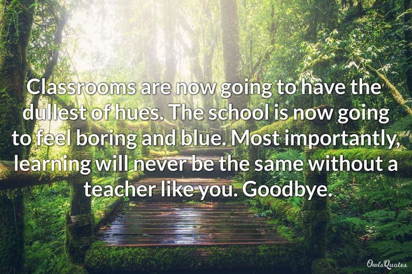 30 farewell quotes for teacher