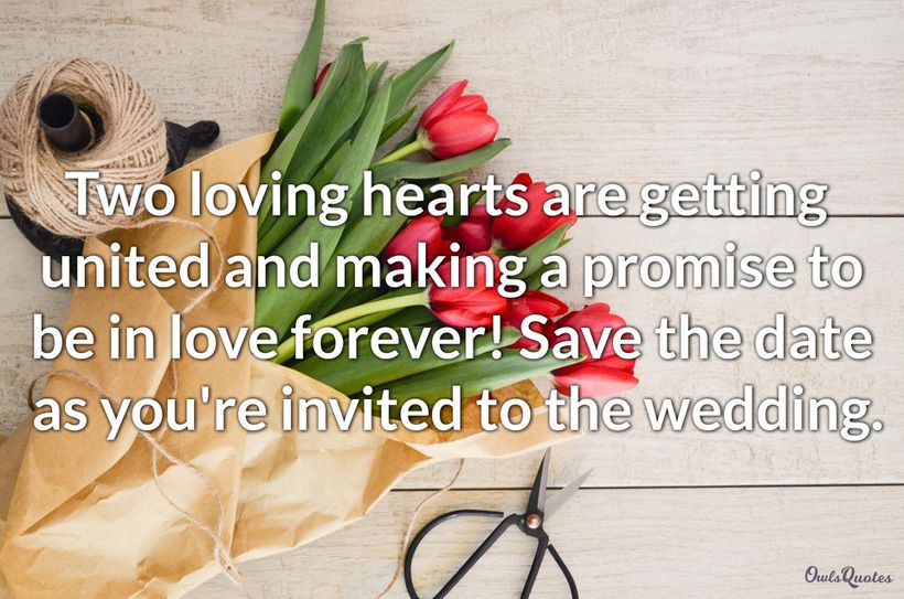 30 Short But Sweet Wedding Invitation Messages