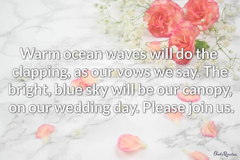 30 Short But Sweet Wedding Invitation Messages