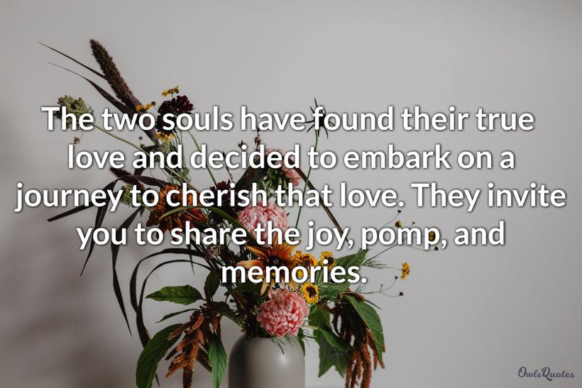 30 Short But Sweet Wedding Invitation Messages