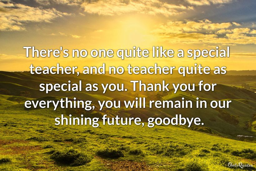 30 farewell quotes for teacher