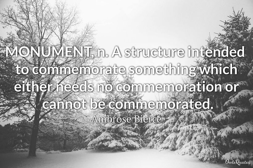 30 Monument Quotes and Sayings
