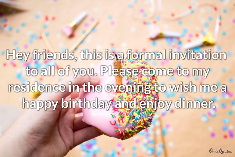 30 Nice Birthday Invitation Texts to Complement the Celebration