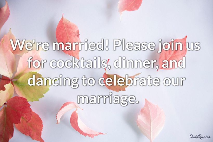 30 Short But Sweet Wedding Invitation Messages