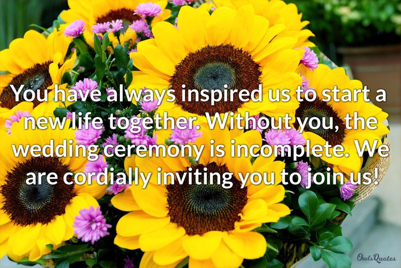 30 Short But Sweet Wedding Invitation Messages