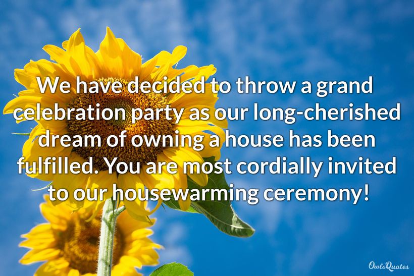 25 Amazing Housewarming Invitation Messages