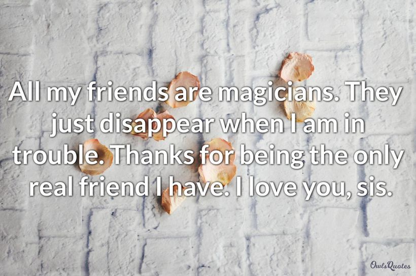 30 Sweet Thank-you Messages for Sisters